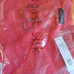 august silk | Sweaters | August Silk Coral Geometric Button Cardigan ...